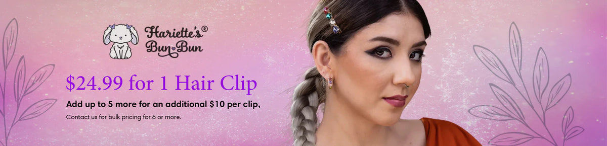 Beautiful Hair Clips | Girl’s Barrettes | Hariette's Bun-Bun